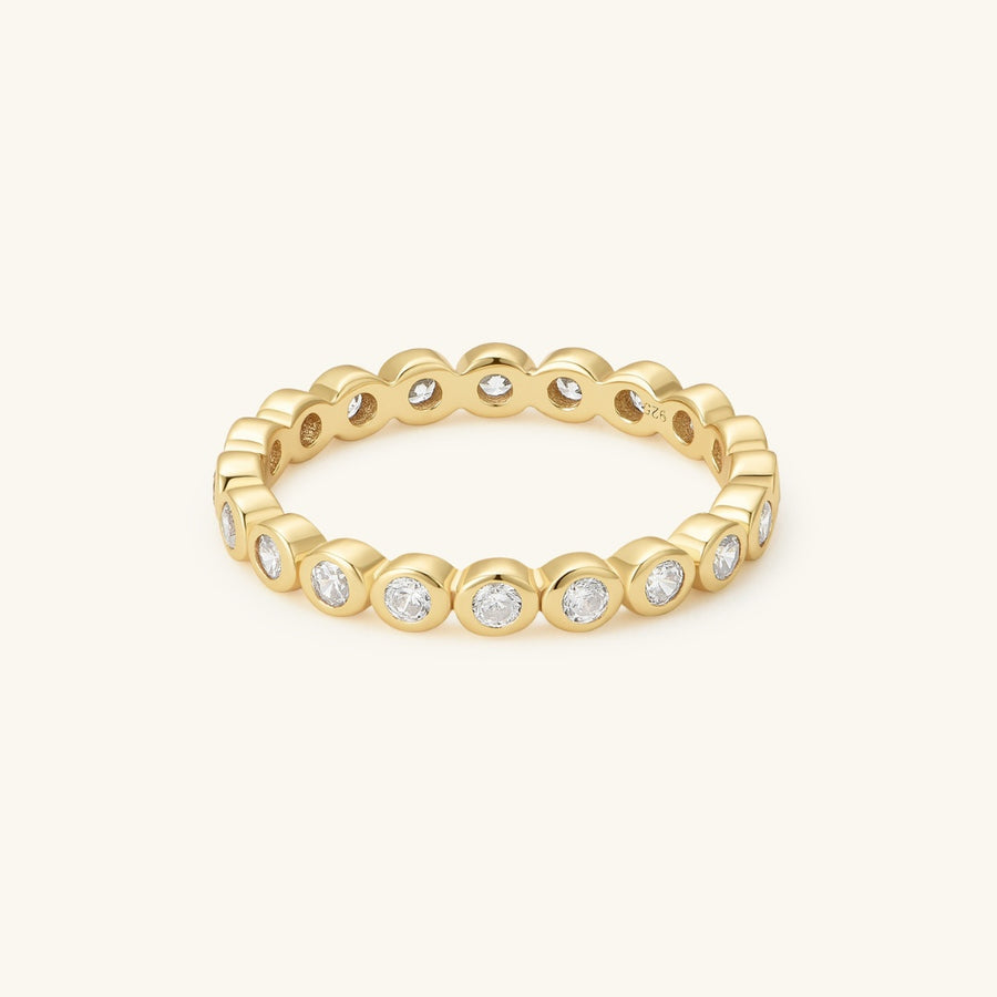 Bezel Eternity Ring – Heart Made of Gold