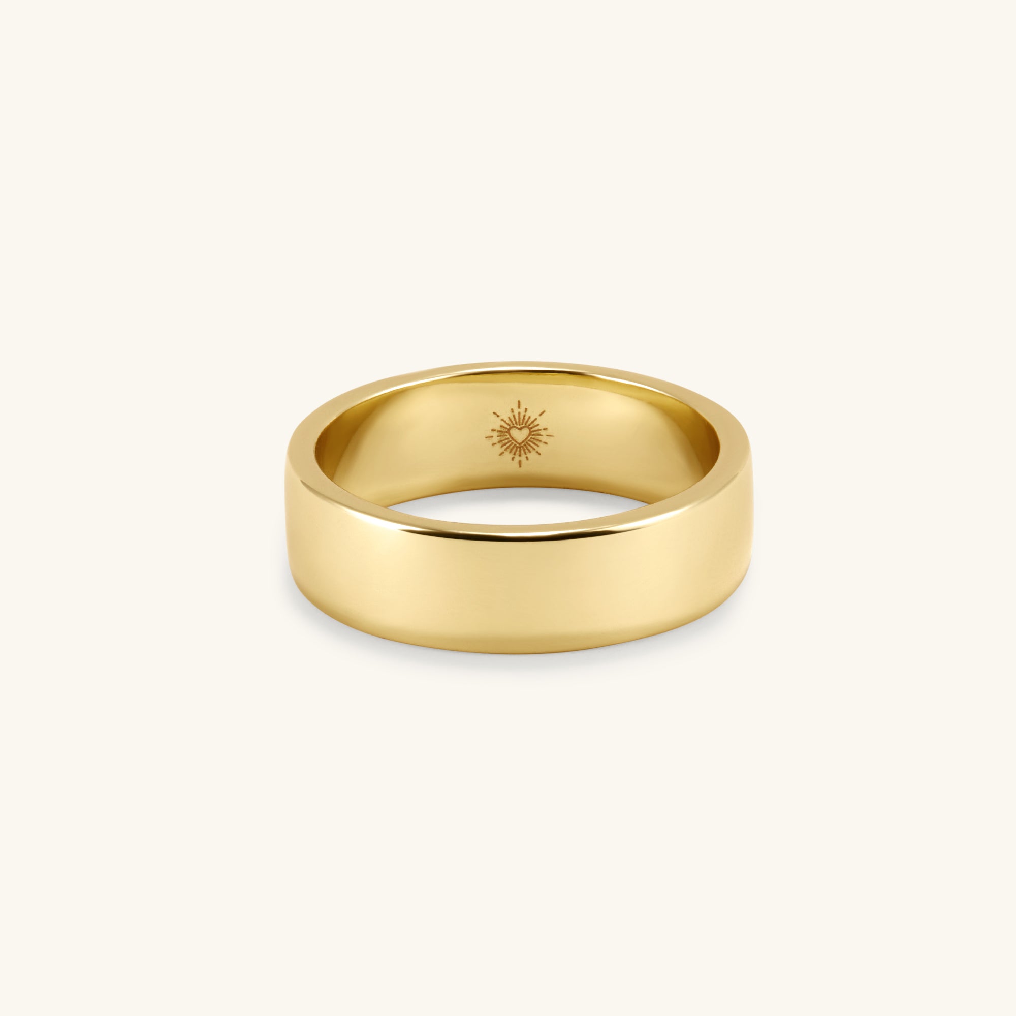Gold Filled Bold Ring – Heart Made of Gold