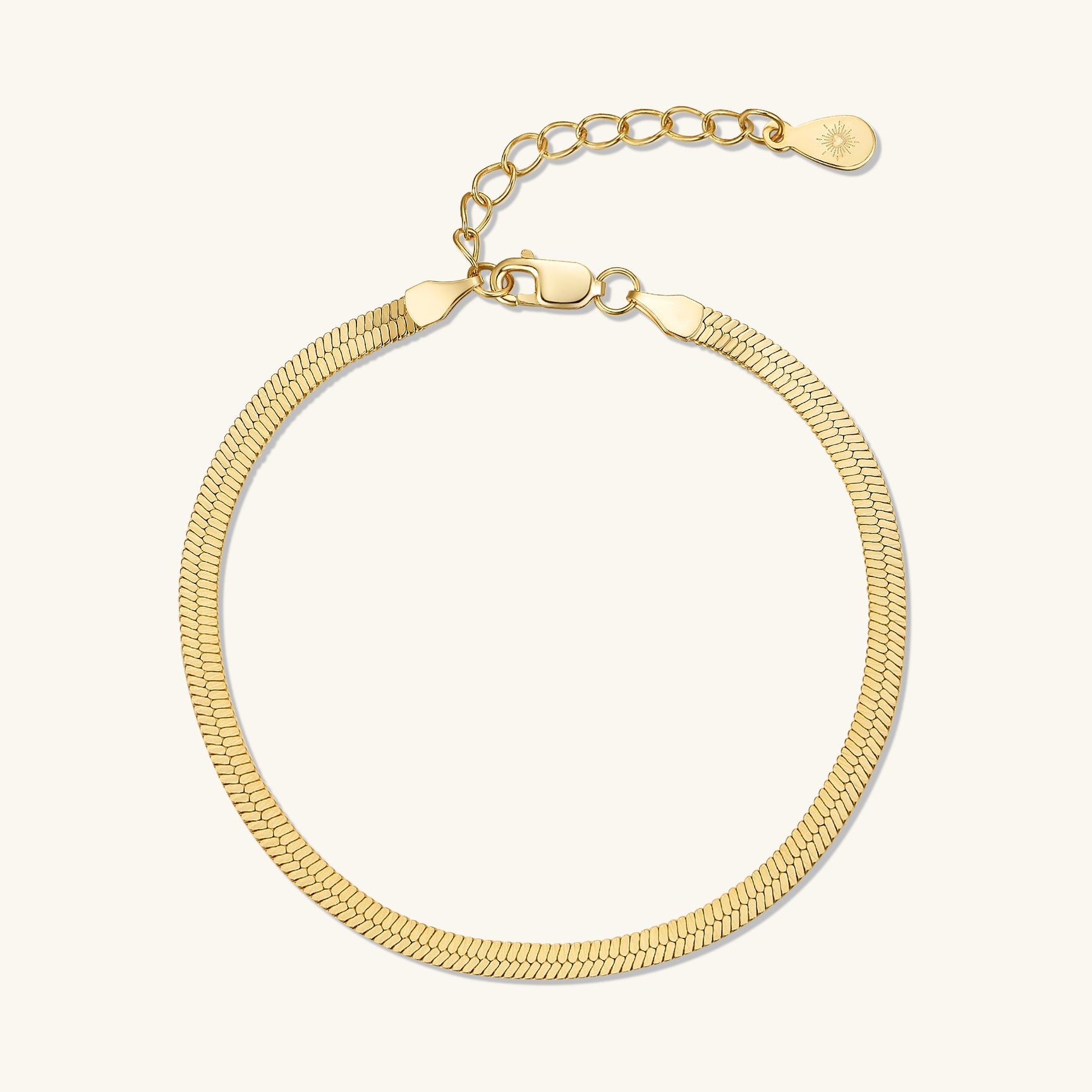 Free Herringbone Bracelet – Heart Made of Gold
