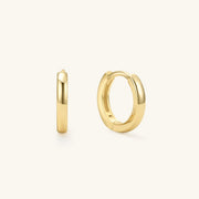 Small Hoops – Heart Made of Gold