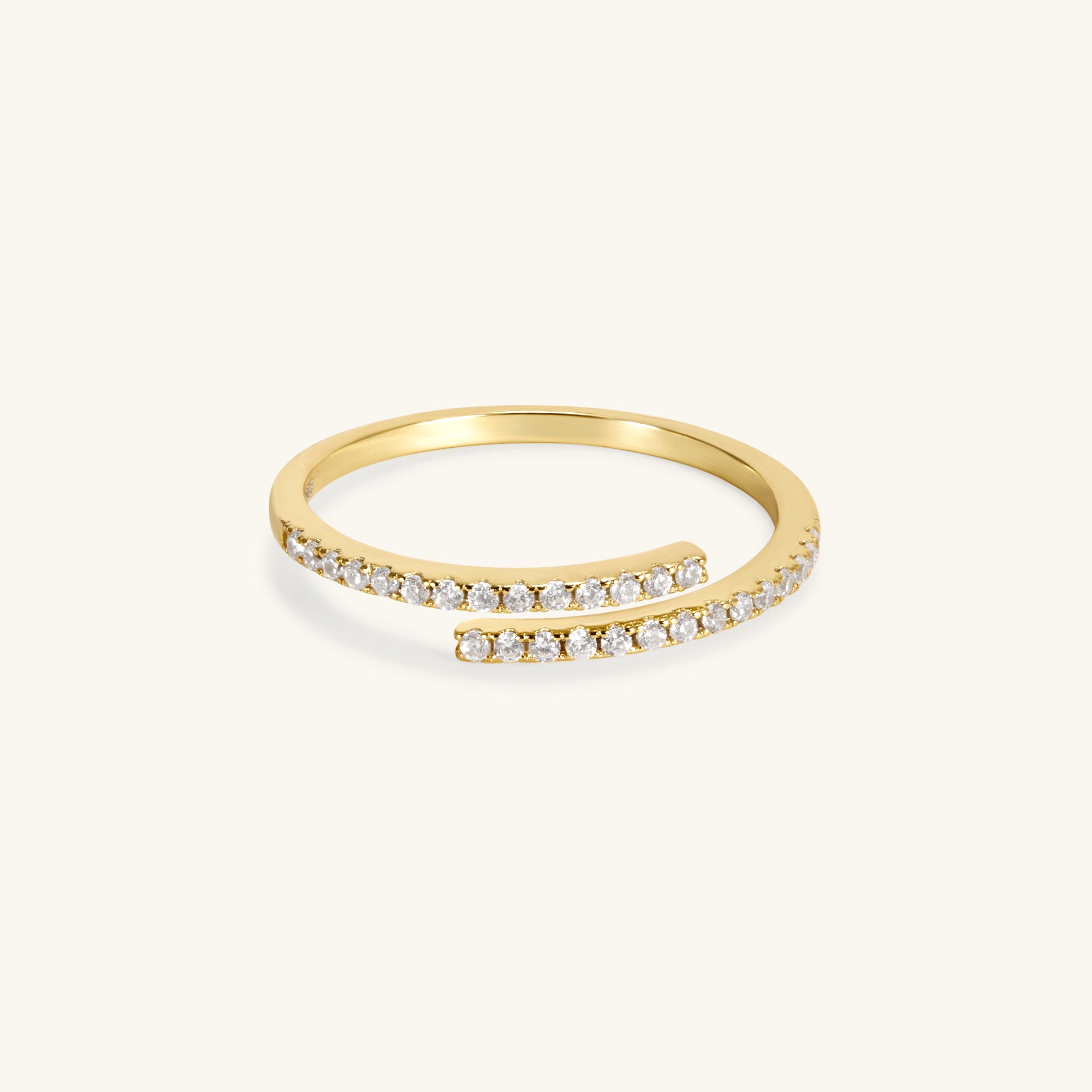Spiral Ring – Heart Made of Gold