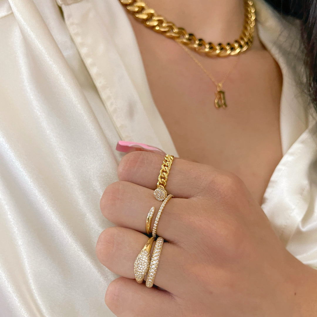 Nail Ring – Heart Made of Gold